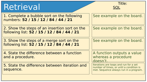 Computer Science Paper 2 Revision (3 lessons) | Teaching Resources