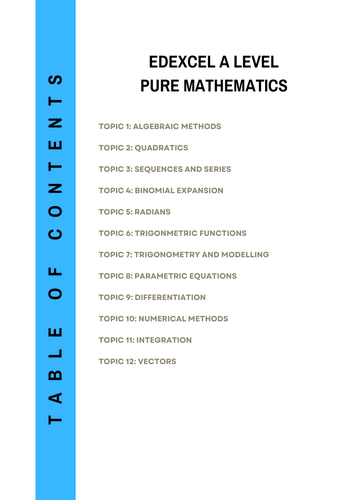 Edexcel A level Mathematics notes | Teaching Resources Edexcel A level Mathematics notes | Teaching Resources
