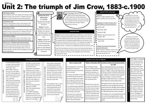 A Level (Edexcel) Paper 3: Race relations and civil rights in the USA ...
