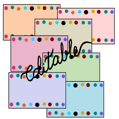 Teacher Toolbox Labels, Polka Dots Teacher Toolbox Labels, Back to ...