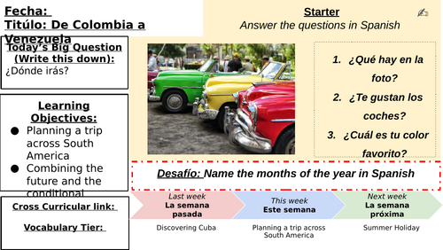 Unit 6.6 Colombia a Venezuela (Claro 2) | Teaching Resources