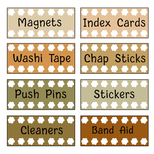 Teacher Toolbox Labels, Boho Neutral Teacher Toolbox Labels, Back to ...