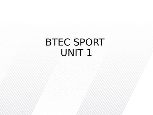 BTEC Sport L3 Unit 1 Skeletal System | Teaching Resources