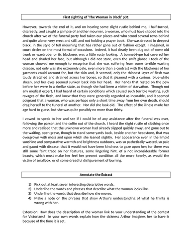 The Woman in Black FULL unit of work | Teaching Resources