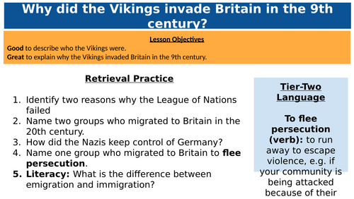 GCSE History Migration AQA - Medieval Lessons | Teaching Resources