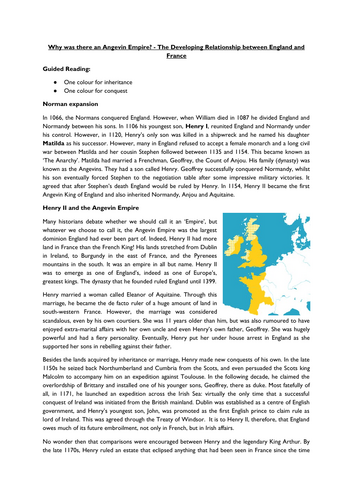 GCSE History lesson on development of Angevin Empire | Teaching Resources