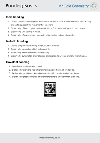 Bonding Basics | Teaching Resources