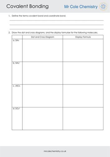 Covalent Bonding | Teaching Resources