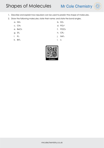Shapes of Molecules | Teaching Resources