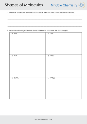 Shapes of Molecules | Teaching Resources