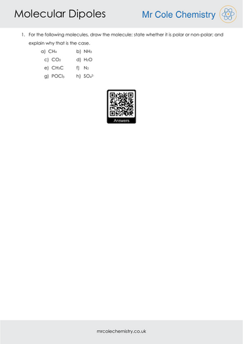 Molecular Dipoles | Teaching Resources