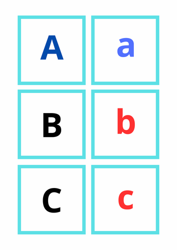 Alphabet Flash Cards Uppercase and Lowercase Letter Recognition Cards | Teaching Resources