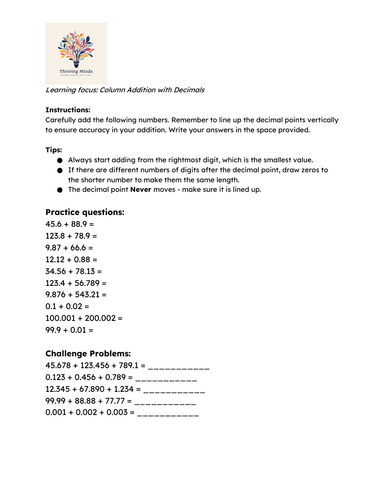 Year 4 Operations Worksheet Bundle | Teaching Resources