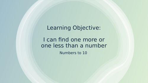 Y1 One more or one less than - numbers to 10 Differentiated | Teaching ...
