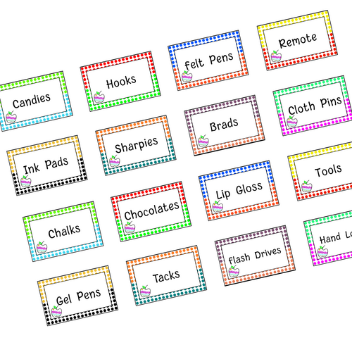 Teacher Toolbox Labels, Polka Dots Teacher Toolbox Labels, Back to ...