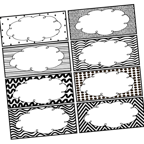 Teacher Toolbox Labels, Black and White Teacher Toolbox Labels ...