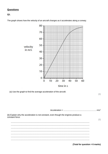 CIE IGCSE Physics - Motion, Forces and Energy - Topic 1 - Complete Set ...