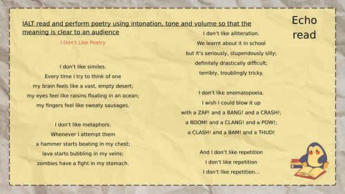 Guided Reading Poetry Week UKS2 | Teaching Resources