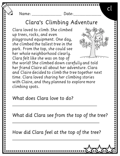 Blends and Digraphs Worksheets Phonics Fluency Reading Comprehension ...