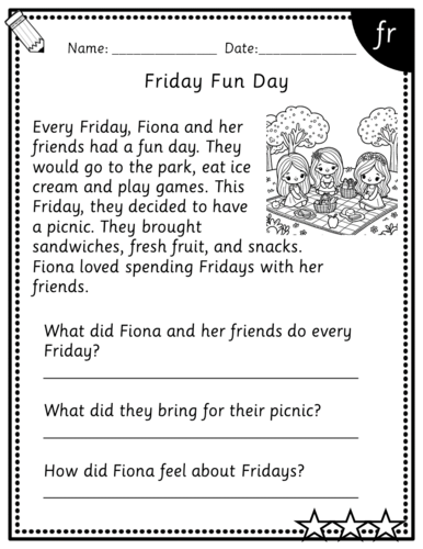 Blends and Digraphs Worksheets Phonics Fluency Reading Comprehension ...