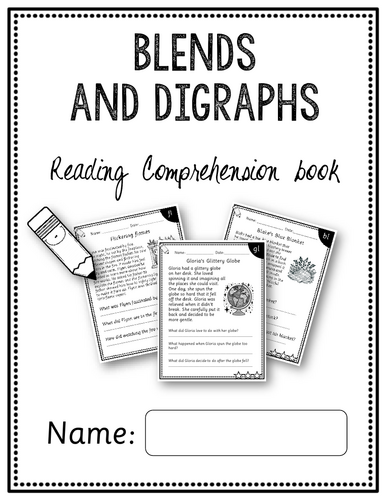 Blends and Digraphs Worksheets Phonics Fluency Reading Comprehension ...