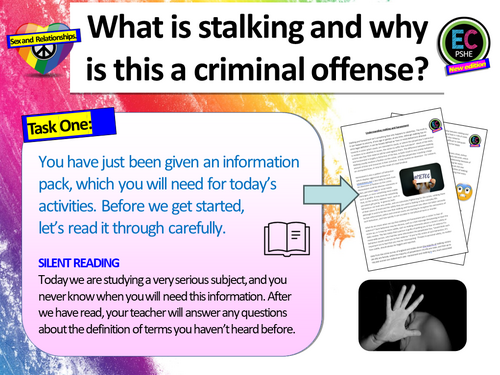 Stalking, Harassment + Law PSHE | Teaching Resources