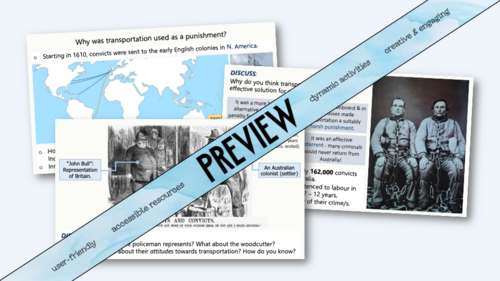 End of Convict Transportation - Industrial Age (Edexcel) | Teaching ...