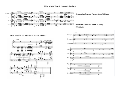 Film Music PowerPoint and Worksheets Year 8 (KS3) | Teaching Resources
