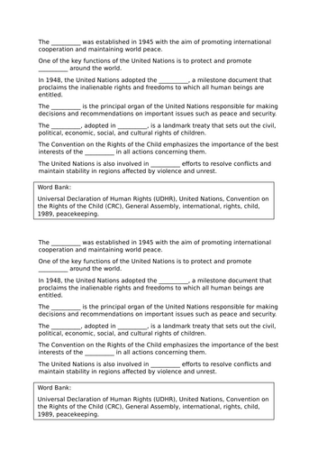 Edexcel Citizenship L11- Human Rights | Teaching Resources