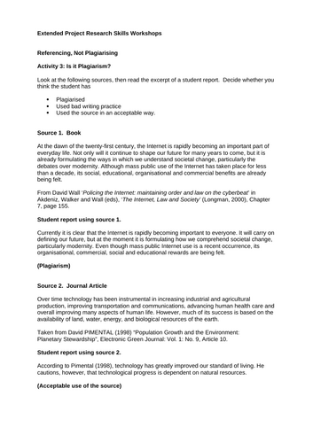 AQA EPQ Taught element: Lesson 9 Plagiarism | Teaching Resources AQA EPQ Taught element: Lesson 9 Plagiarism | Teaching Resources