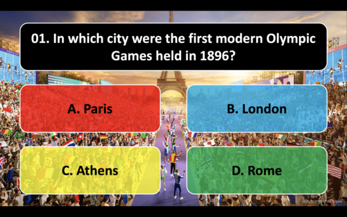 Olympic Games Paris 2024 QUIZ | Teaching Resources