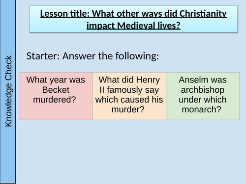 Why did people go on Crusade? | Teaching Resources