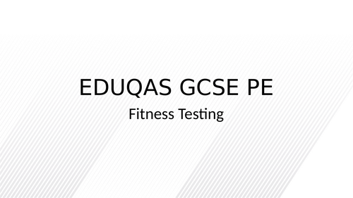 EDUQAS GCSE PE Components of fitness | Teaching Resources