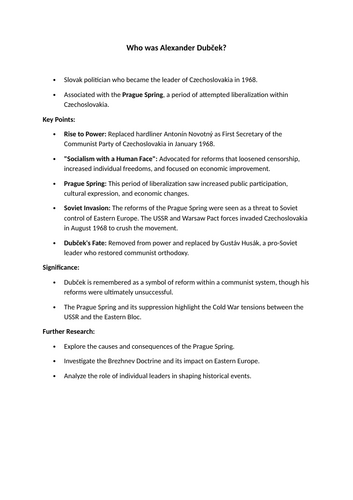 IGCSE Edexcel History World divided: superpowers Lesson 20 & 21: The ...