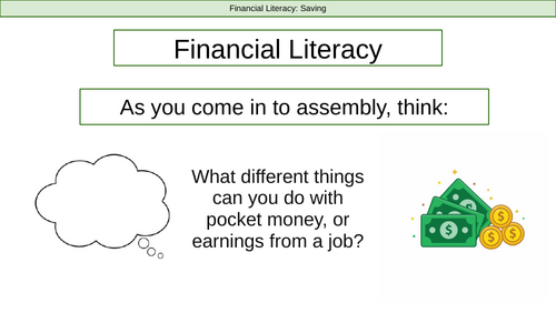 Saving / Financial Literacy Assembly (Financial Education for Teens ...