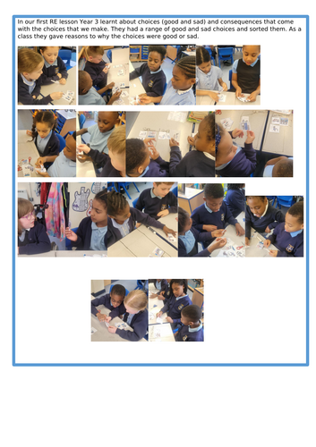 Come and See RE Year 3 Topic 8 Choices | Teaching Resources