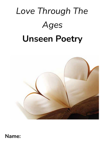 AQA A-Level Literature Unseen Poetry Booklet | Teaching Resources