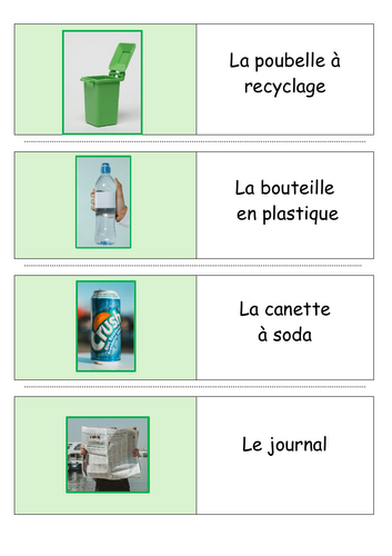 KS2 French - Recycling Rubbish | Teaching Resources