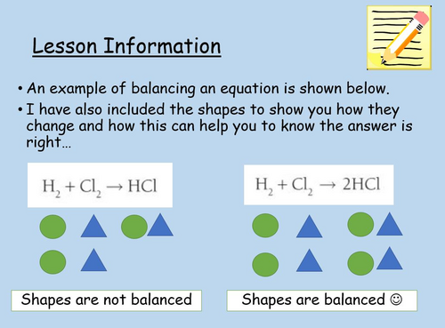 AQA GCSE Chemistry Balancing Equations and Mass Calculations Full Lesson Presentation and ...