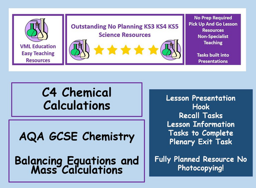 AQA GCSE Chemistry Balancing Equations and Mass Calculations Full ...