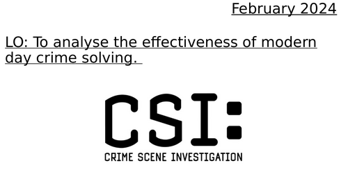 Crime and Punishment Year 6 Unit of Learning | Teaching Resources