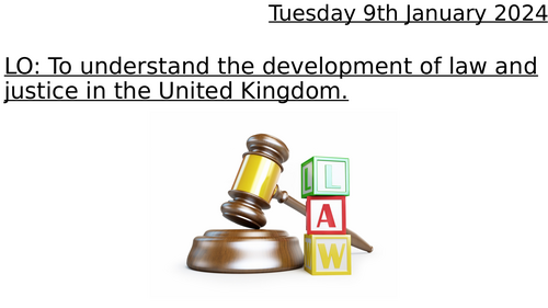 Crime and Punishment Year 6 Unit of Learning | Teaching Resources