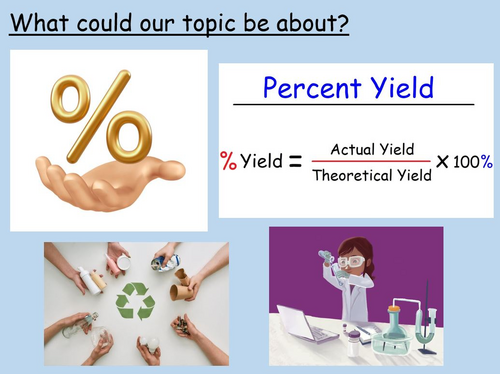 AQA GCSE Chemistry Percentage Yield Full Lesson Presentation and ...