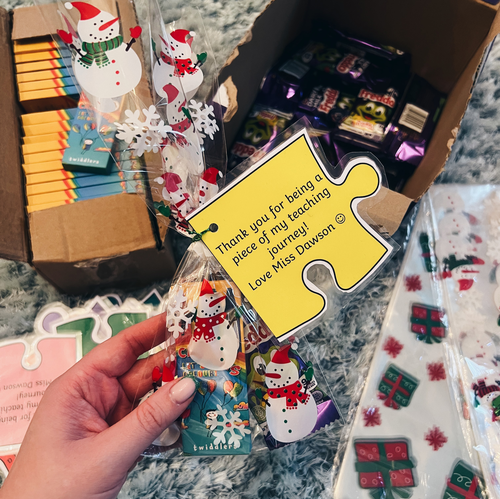End of Placement Puzzle Piece Gift Tags | Teaching Resources