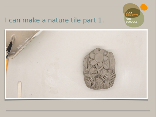 How to make a clay nature tile | Teaching Resources