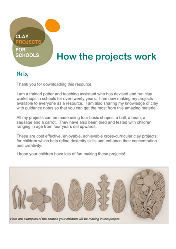 How to make a clay nature tile | Teaching Resources