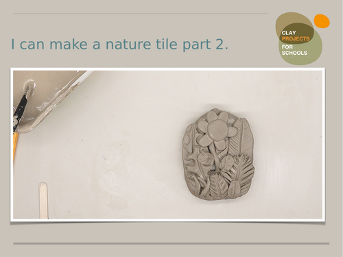 How to make a clay nature tile | Teaching Resources