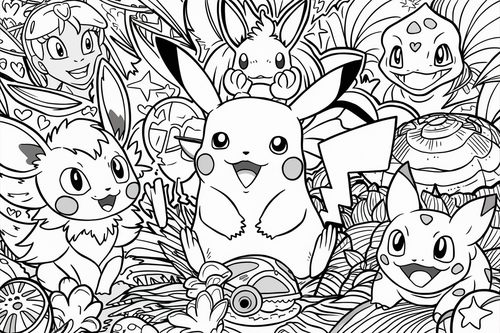20+ Pokémon / Pokemon Themed A4 Colouring Pages (Nintendo Pocket ...