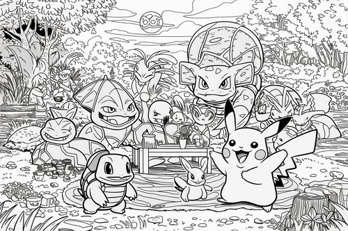 20+ Pokémon / Pokemon Themed A4 Colouring Pages (Nintendo Pocket ...