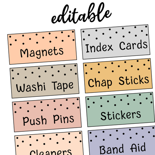 Printable Boho Neutral Teacher Toolbox Labels, Editable Teacher Toolbox ...